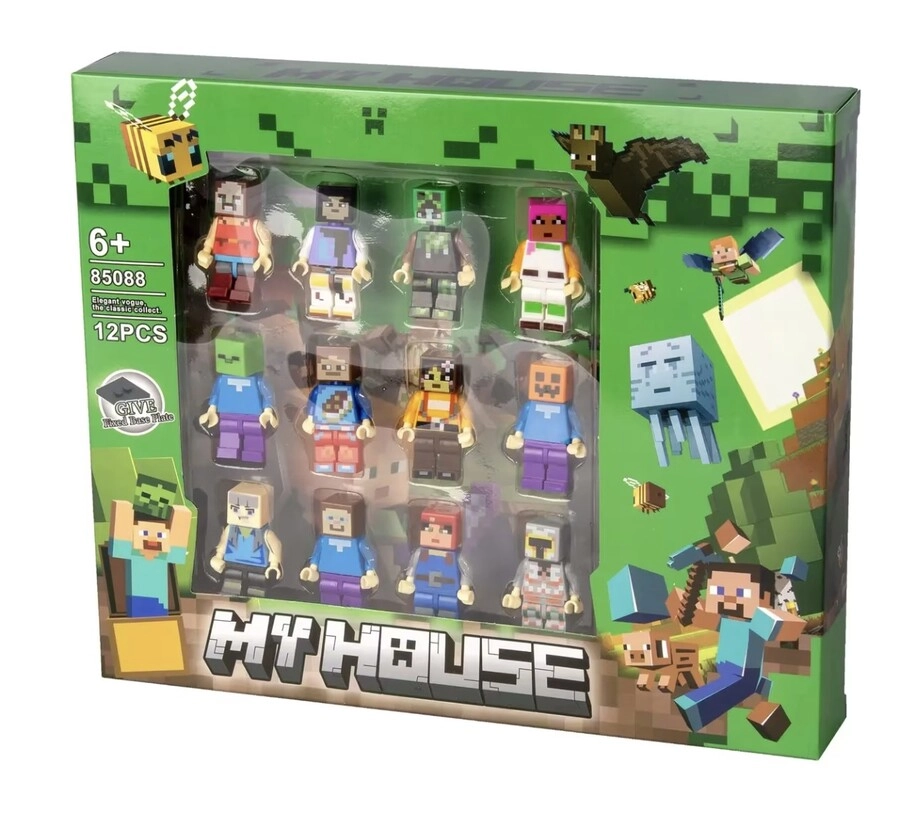 12 minifiguras Minecraft | Ramona - Tu Tienda Familiar de Confianza